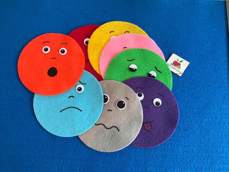 Emotion Faces Felt Story- How Are You Feeling Felt / Teaching ...