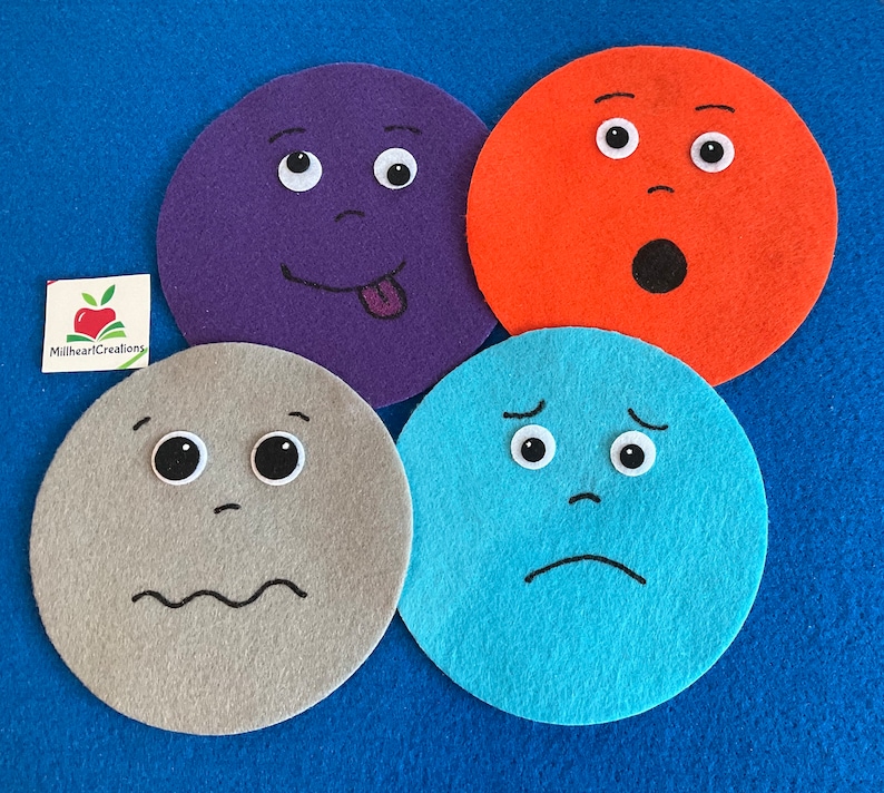 Emotion Faces Felt Story- How Are You Feeling Felt / Teaching ...