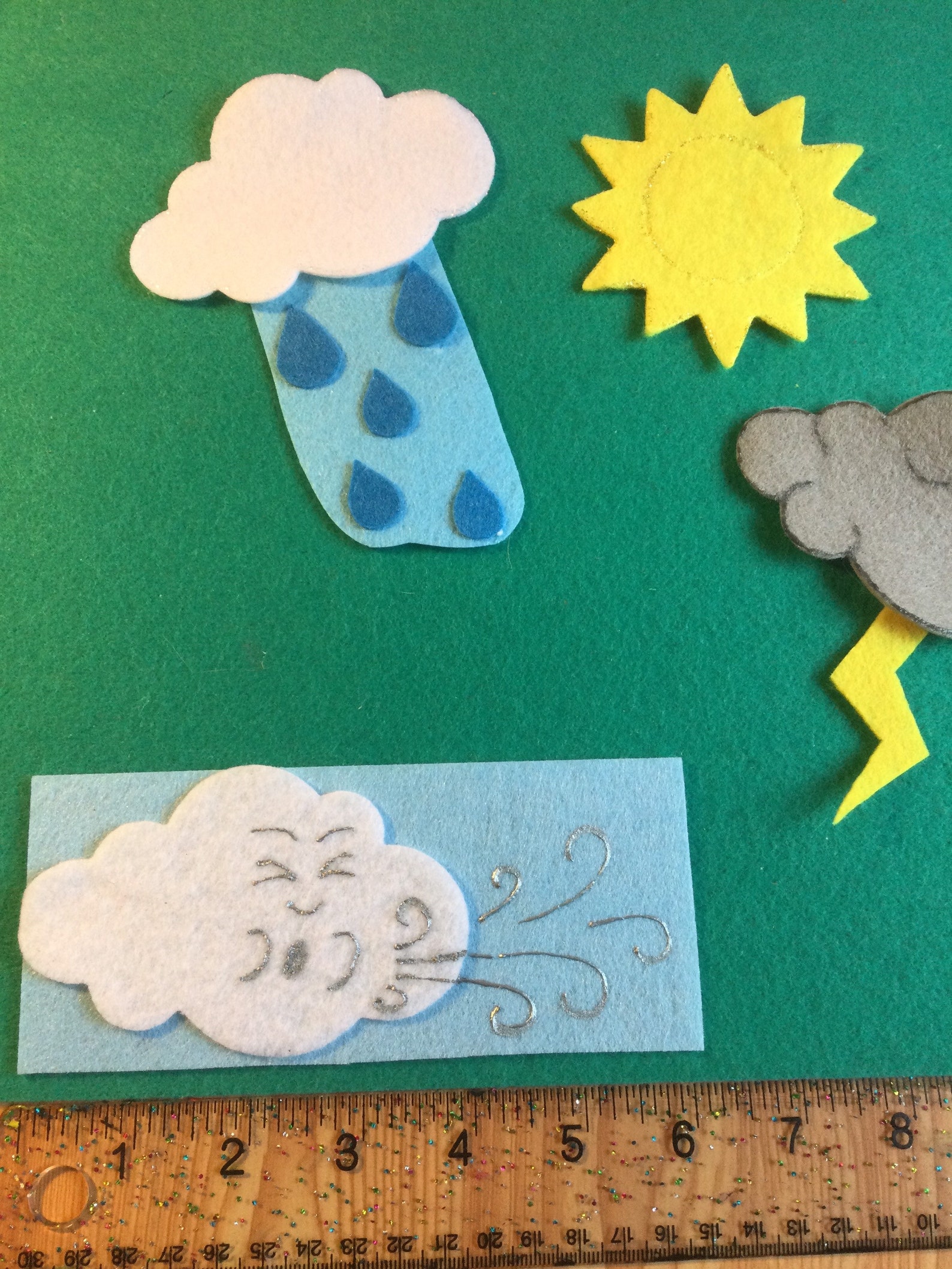 Weather Set Felt Story With Poem - Etsy