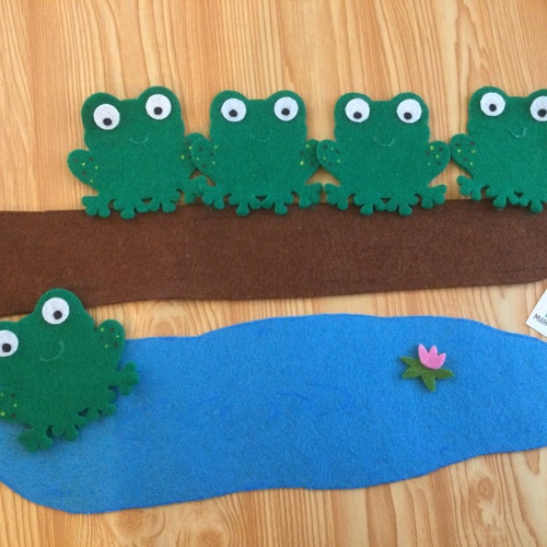 5 Little Speckled Frogs Counting Song Maths Educational | Etsy UK