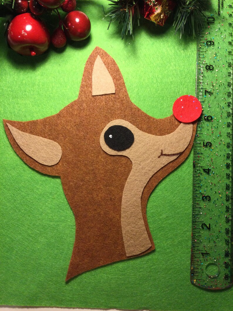 Larger Rudolph Colour Felt Story - Etsy