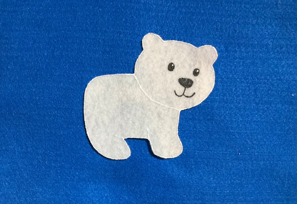 5 Little Arctic Friends Felt Story Set Winter Animals Polar Bear ...
