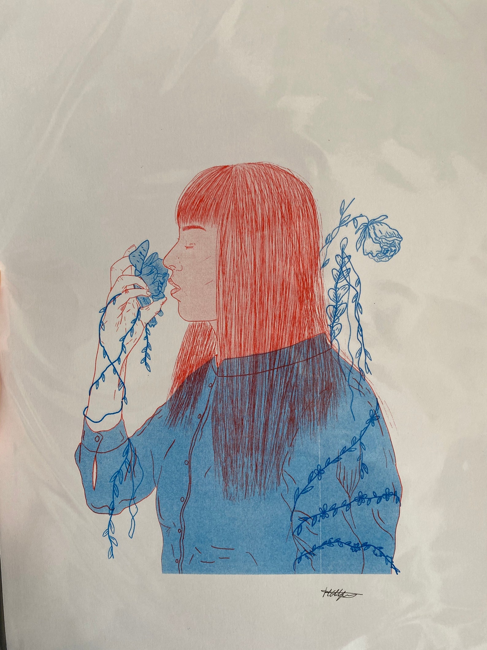 Risograph Print Prints for Home Prints for Her Art for Her Prints for ...