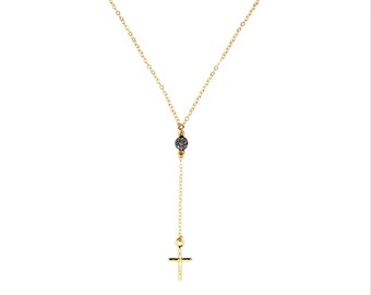 Diamond Y Lariat Necklace - Etsy