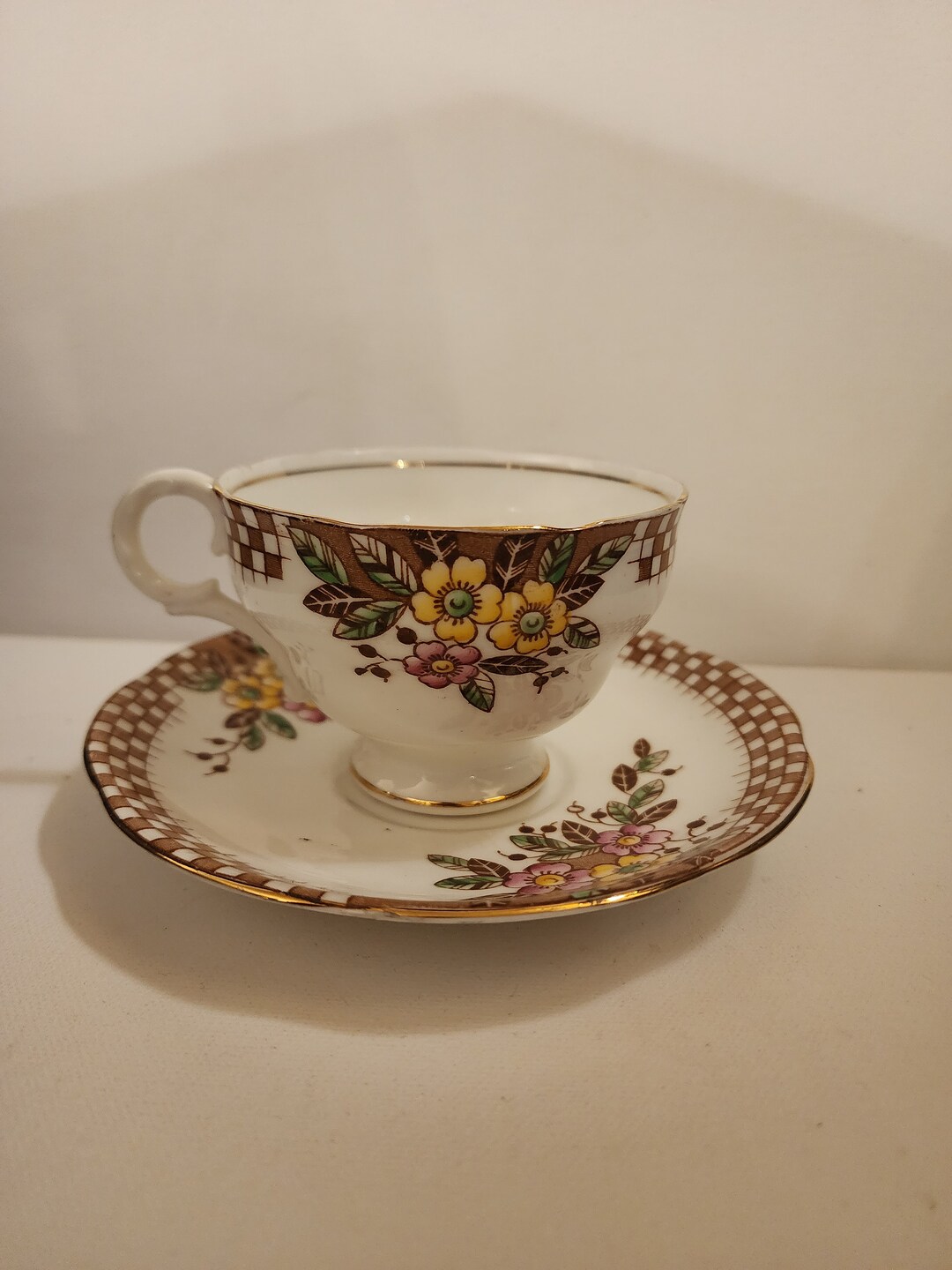 Adderley Bone China Cup and Saucer - Etsy