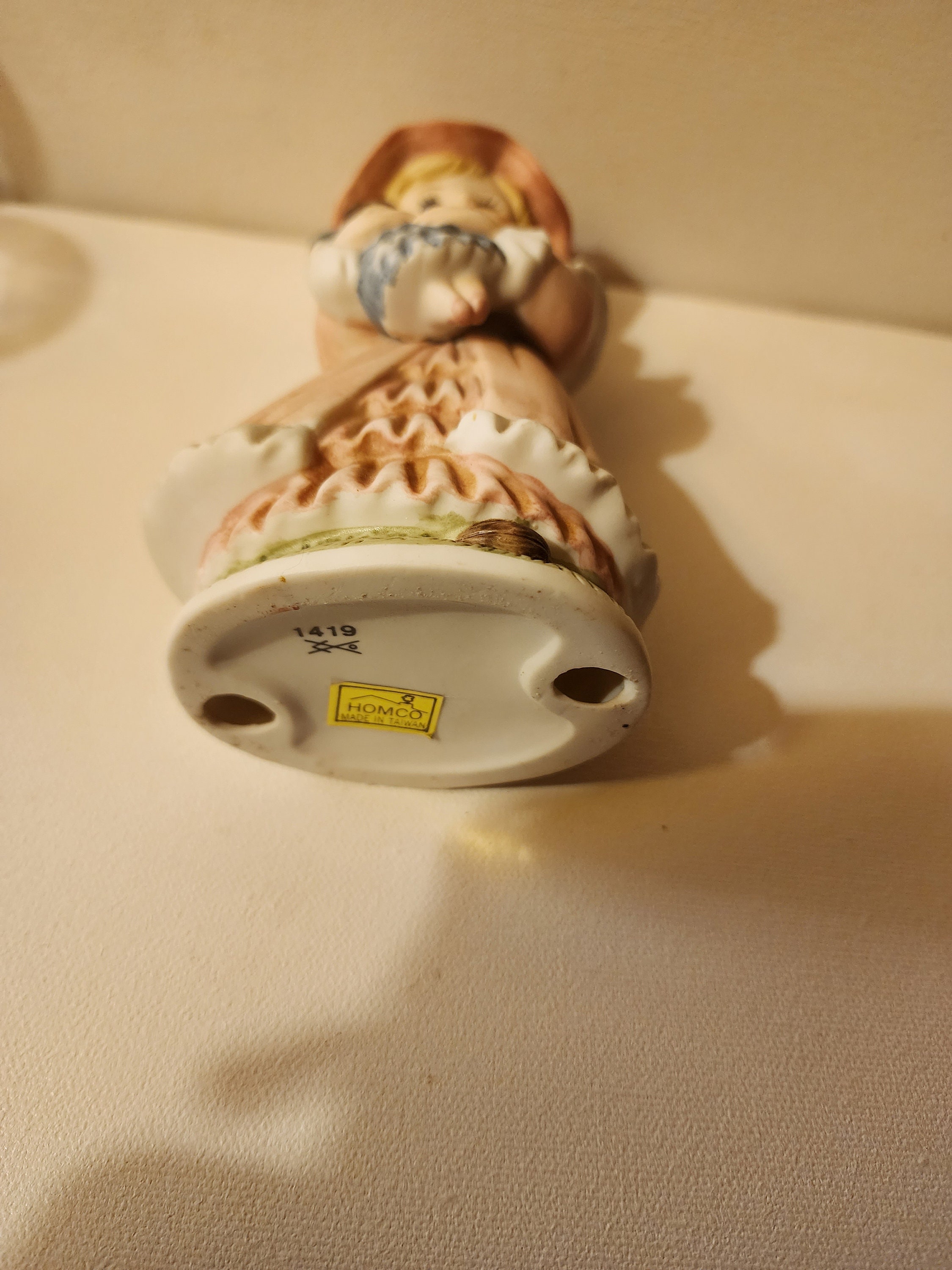 Homco Porcelain Little Girl 1419 - Etsy