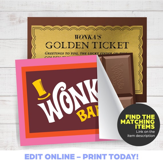 Wonka Birthday Invitation. Willy Wonka and the Chocolate Factory ...