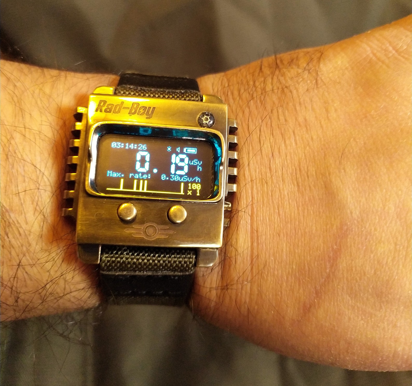 Fallout inspired wrist watch radiation dosimeter Rad-Boy | Etsy