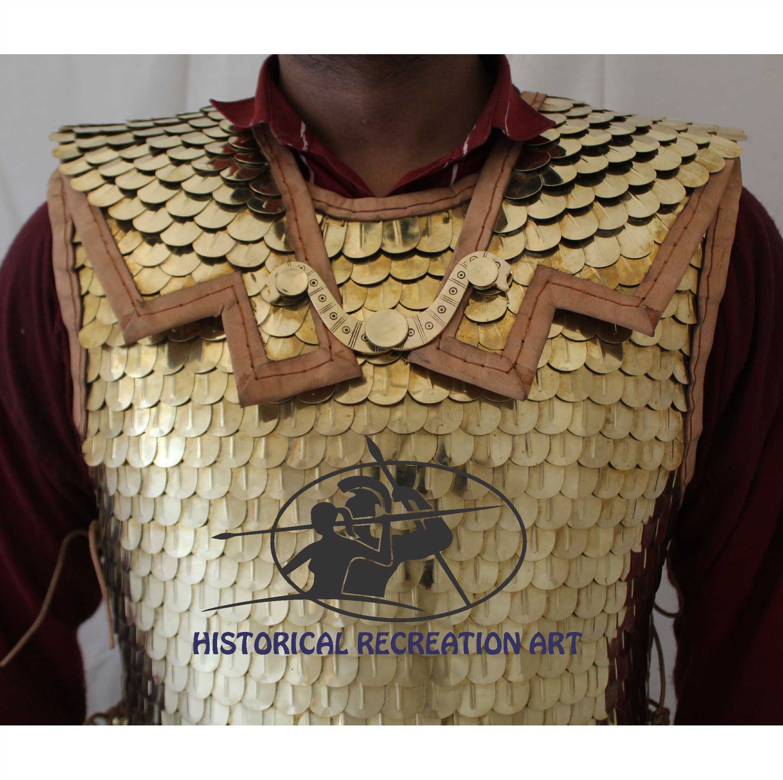 Brass Scale Lorica Squamata 25x35mm scale Armor With - Etsy