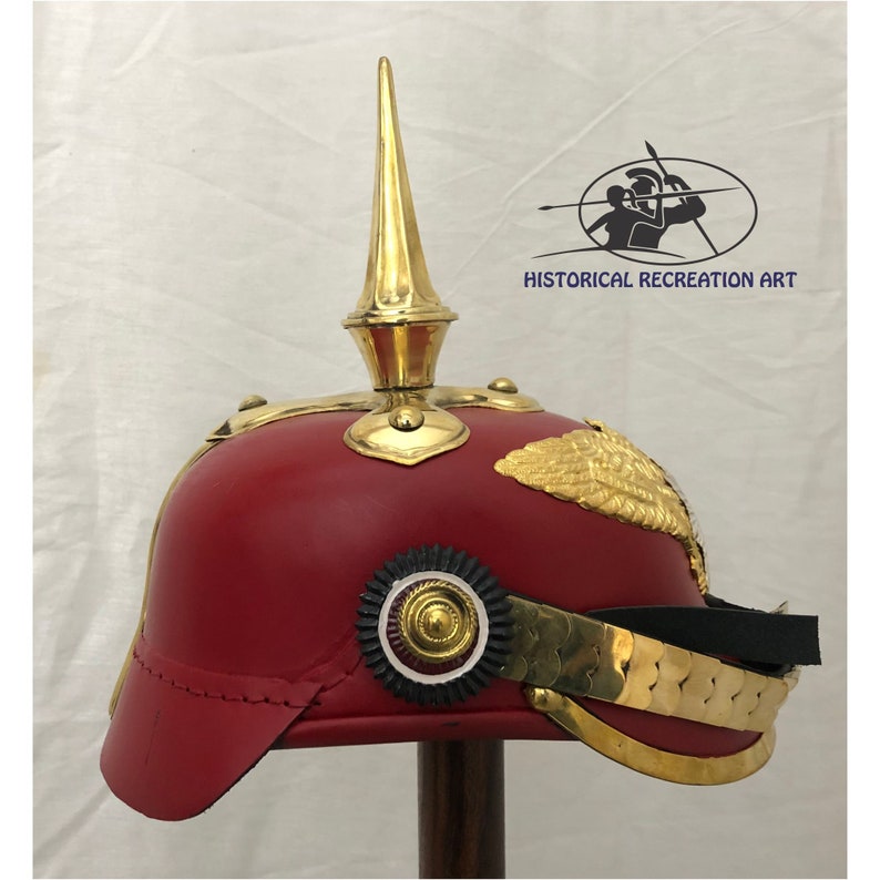 GERMAN Prussian PICKELHAUBE Helmet Imperial Officer Spike - Etsy