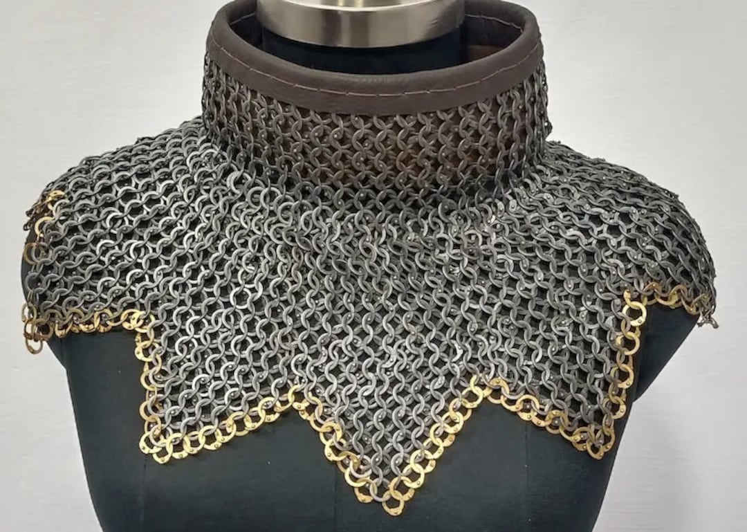 8mm Chainmail Aventail Flat Ring Riveted With Washer | Mild Steel ...