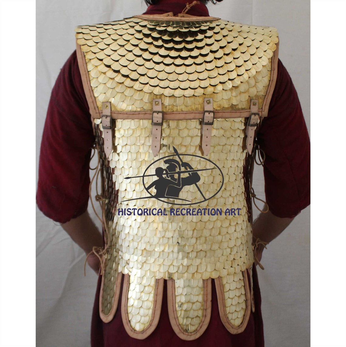 Brass Scale Lorica Squamata 25x35mm scale Armor With - Etsy