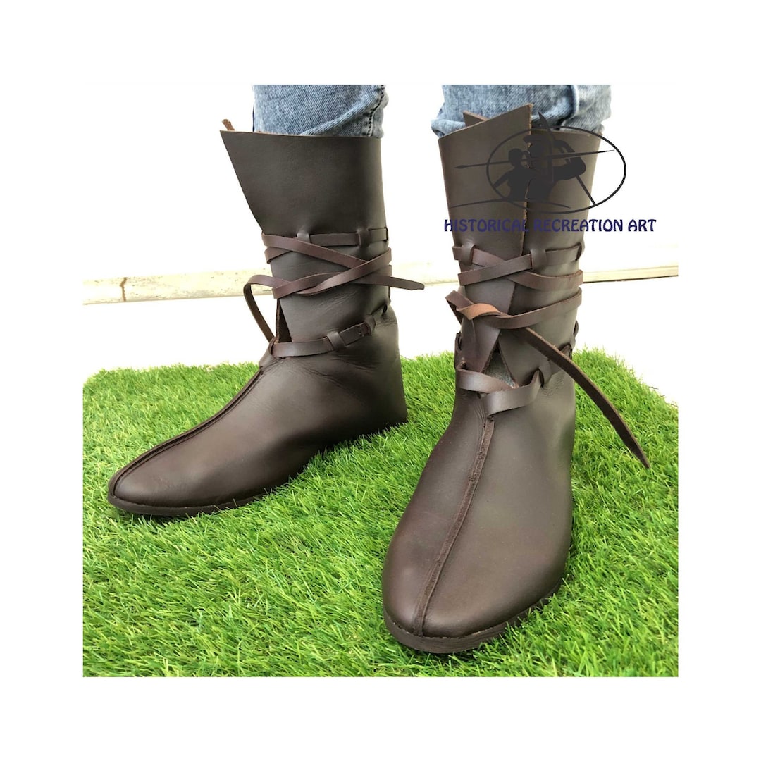 Oseberg Viking Leather Boots | Period: 800 AD to 1000 AD - Etsy