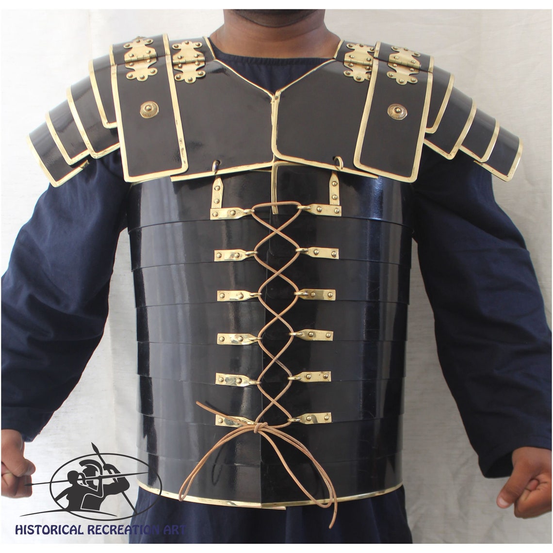 Roman Lorica Segmentata Armour Brass Trimmed 20 Gauge Lorica - Etsy