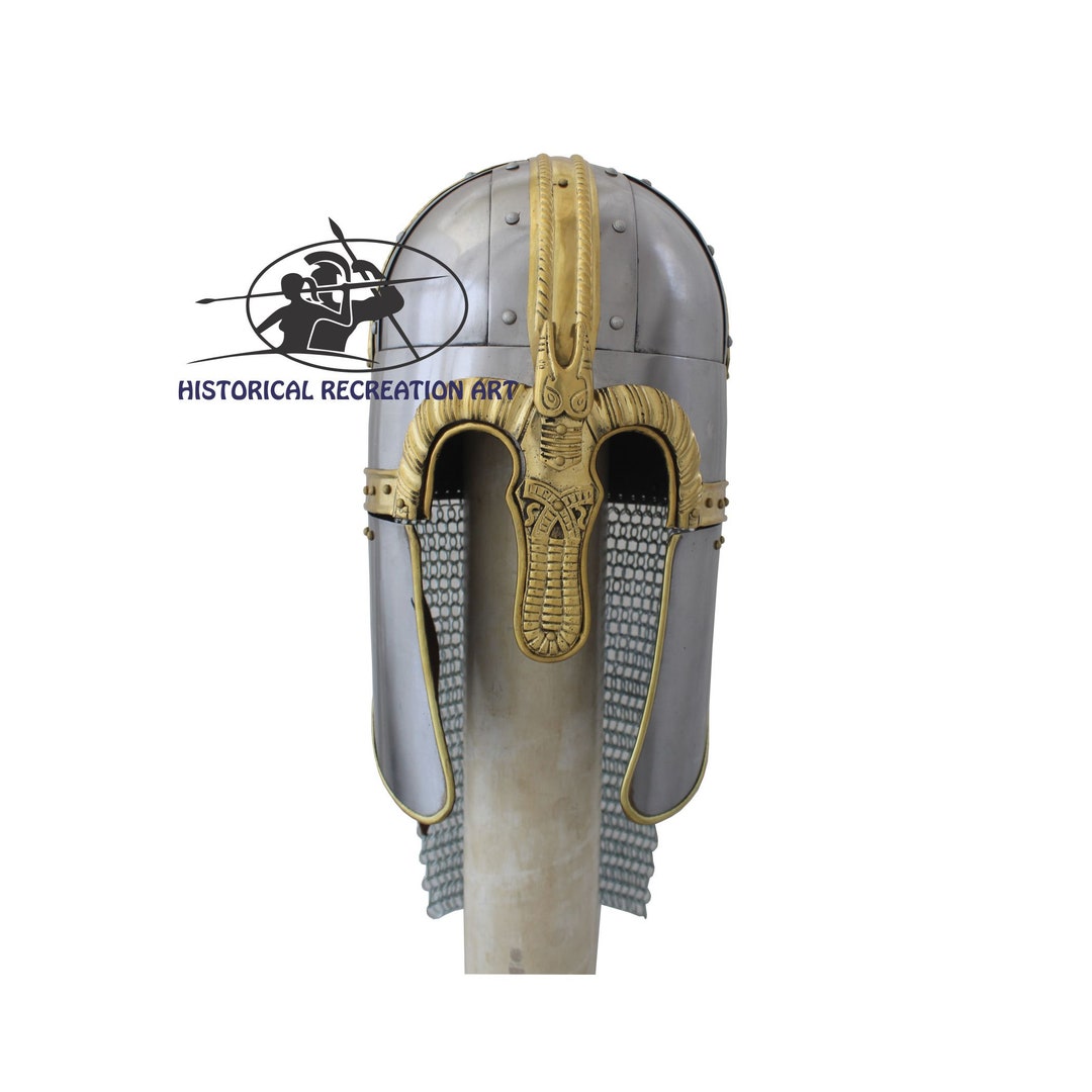 Viking Coppergate Helmet With Handmade Brass Crafting Design With ...