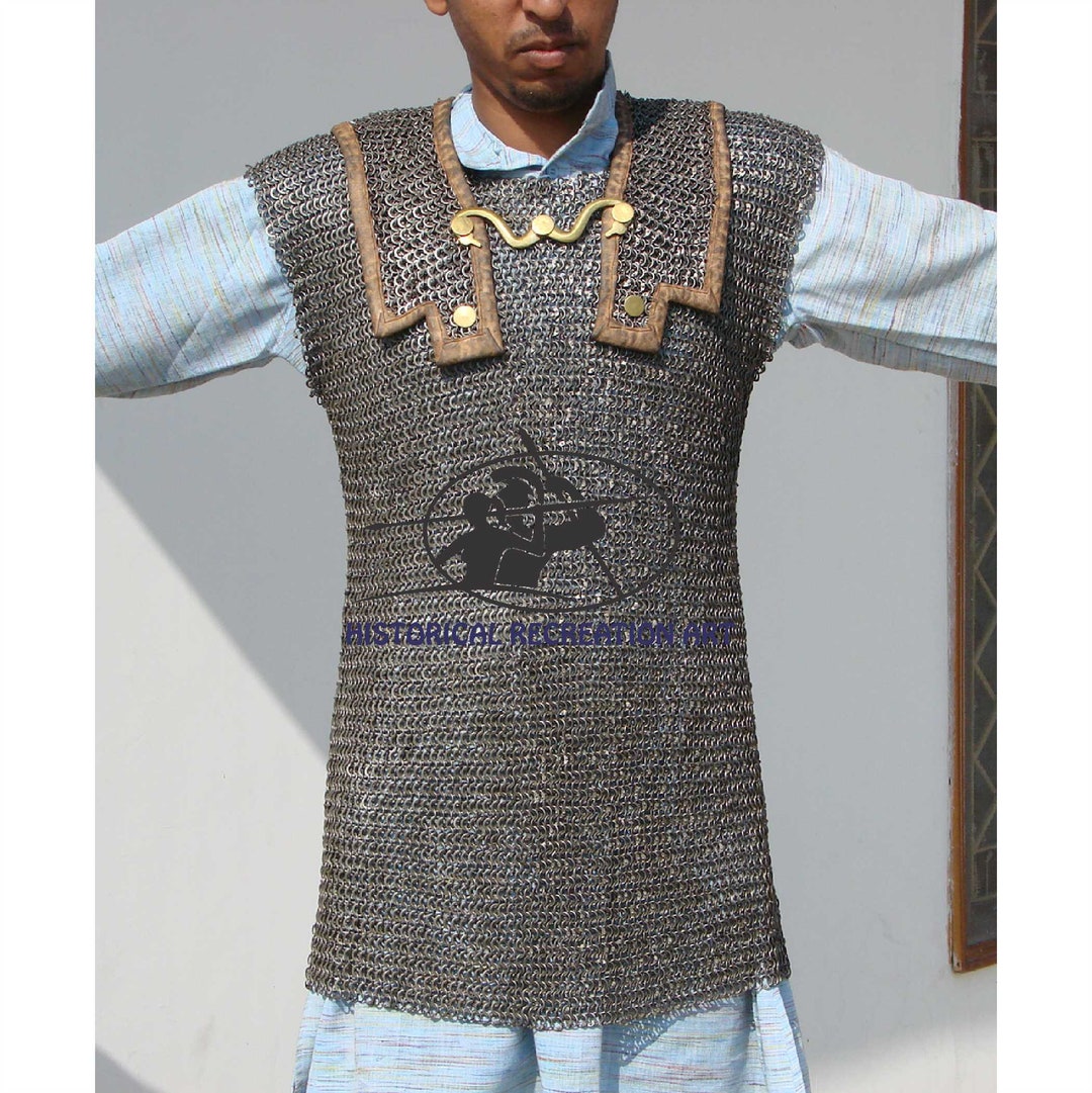 6mm ID Wire 18 Gauge Handmade Chainmail Roman Lorica Hamata Chainmail ...