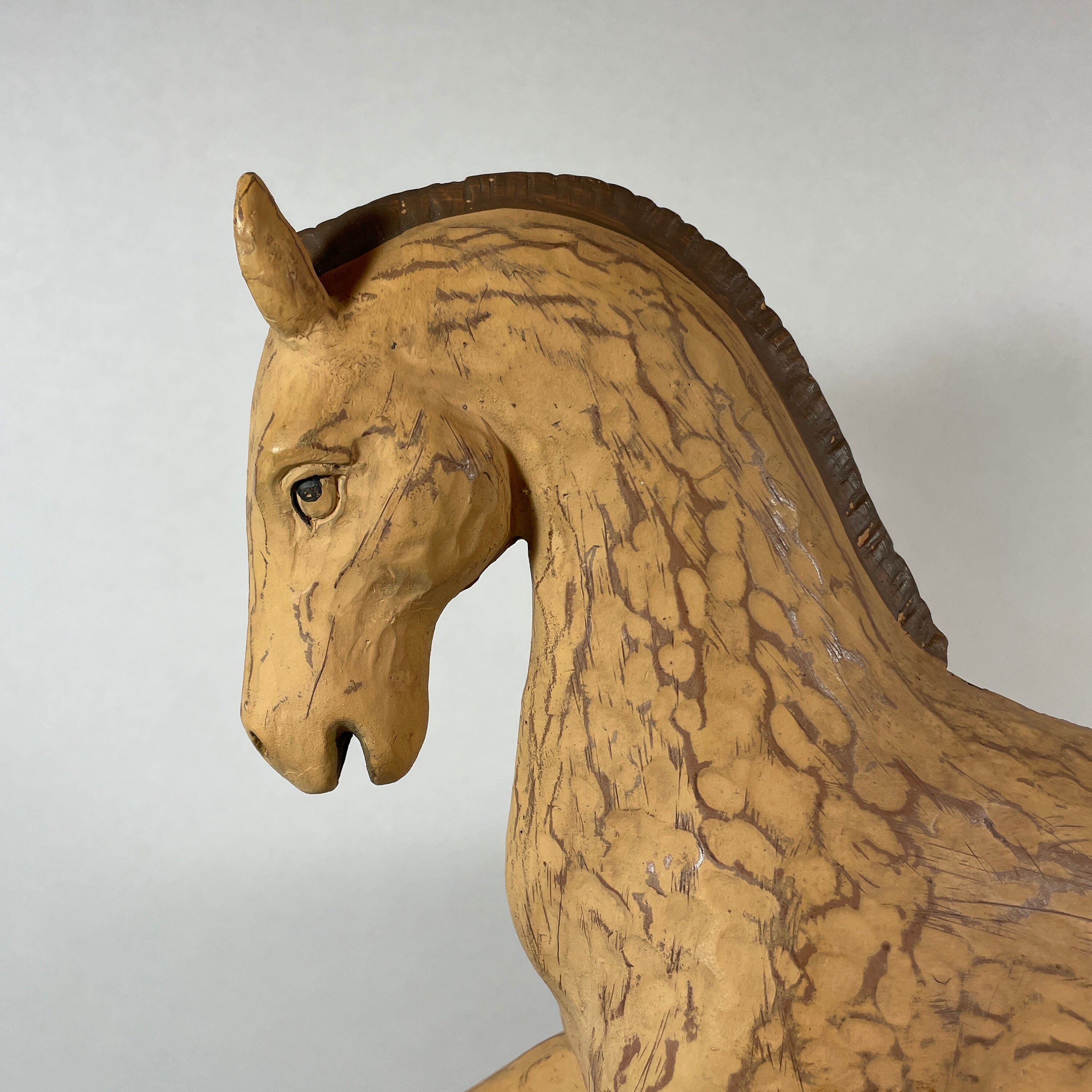 Horse Horse Statue Wood Horse Stallion Equestrian - Etsy