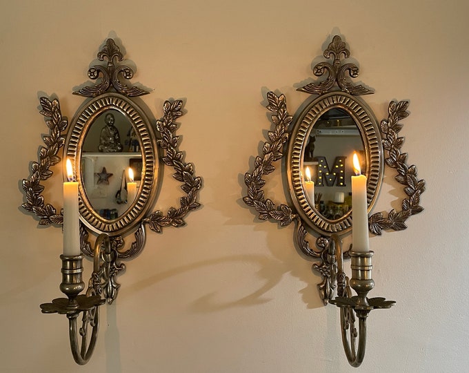 Cast Metal Mirror Sconces, Mirror Sconces, Wall Sconces - Etsy