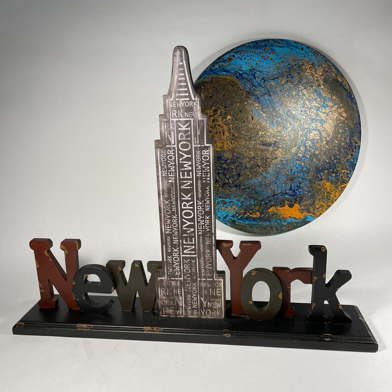 New York New York Letters Empire State Building New York - Etsy