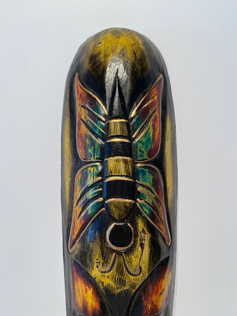 Beautiful Handmade African Mask Decor with Butterfly | Etsy