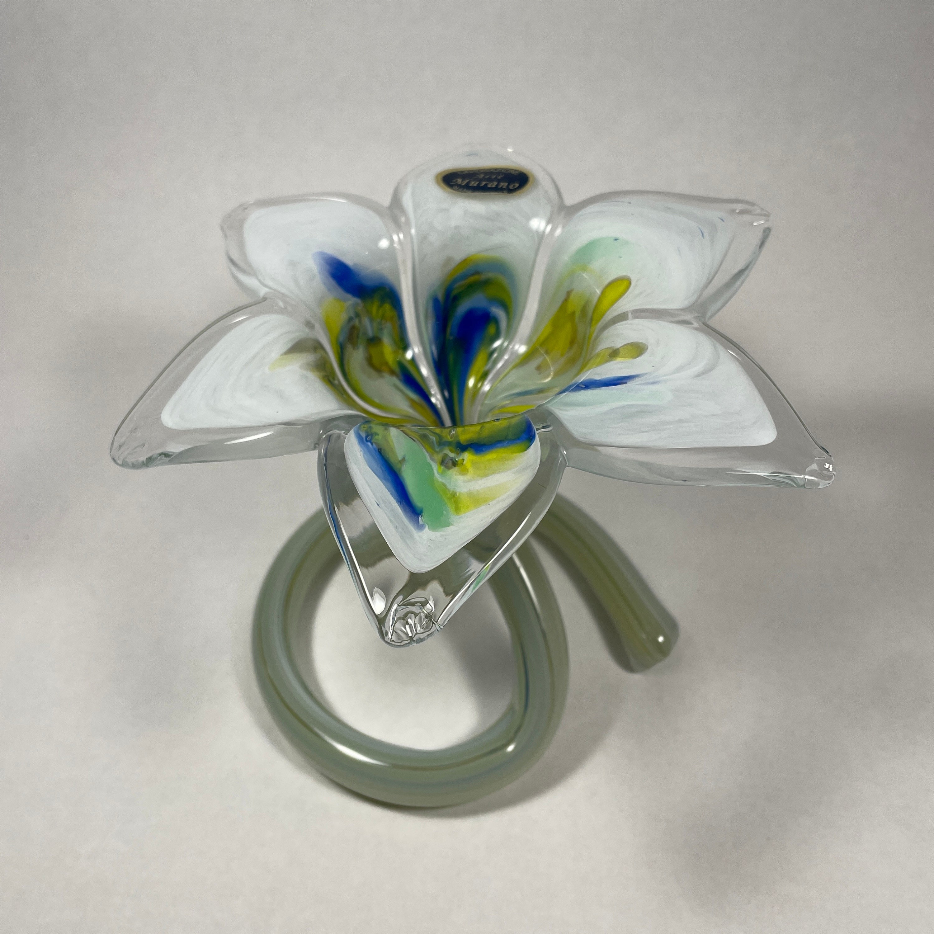 Flower Handblown Flower Handblown Glass Glass Flower - Etsy