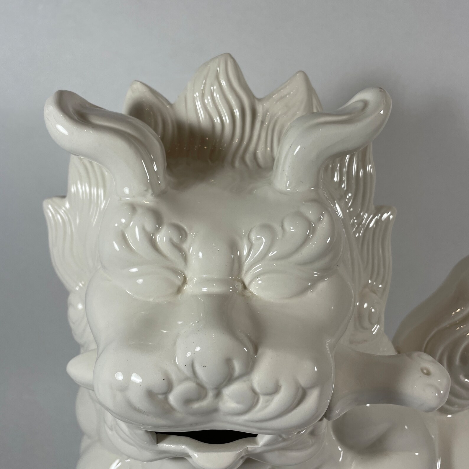 Foo Dog, Large Foo Dog, Foo Dog Figurine, Foo Dog Sculpture, Vintage ...