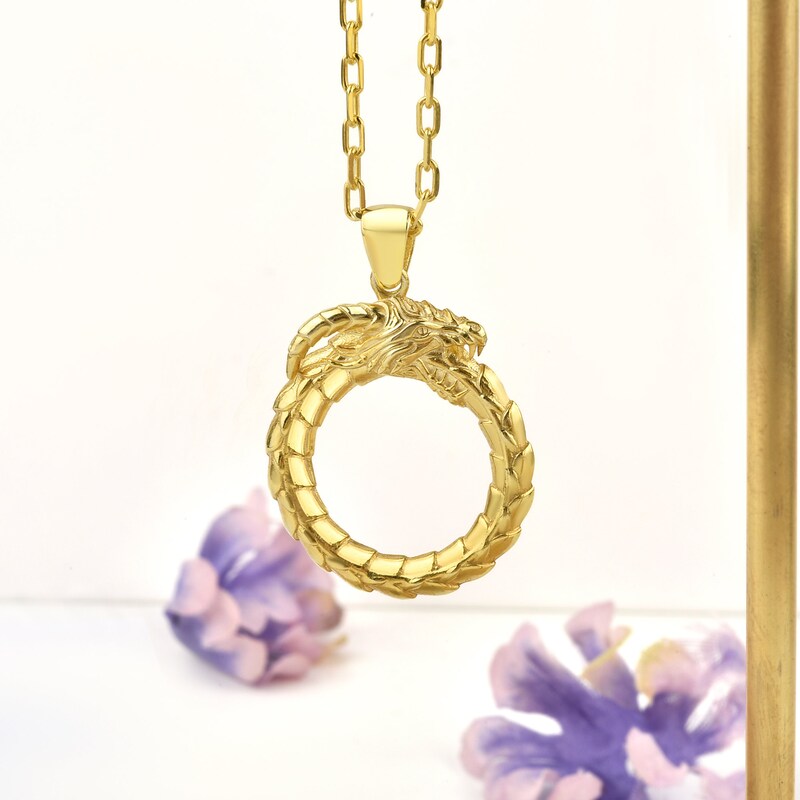 Ouroboros Necklace - Etsy