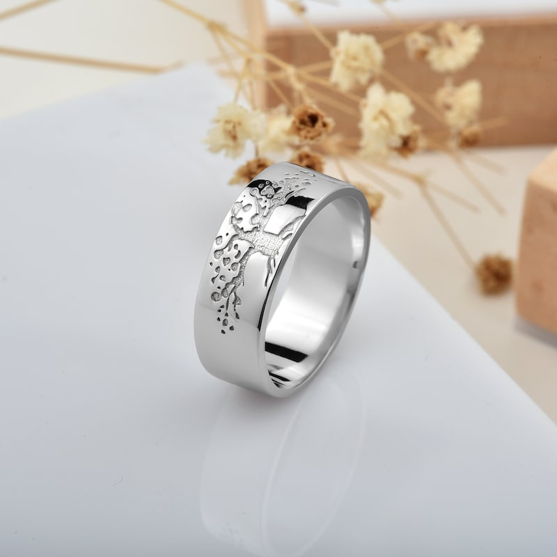Tree Wedding Ring - Etsy