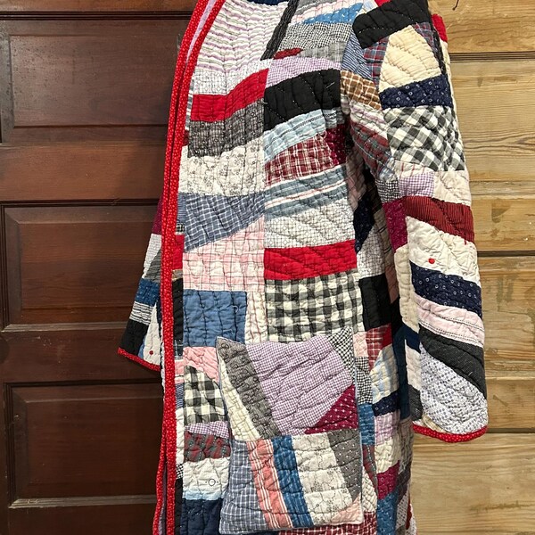 Long Quilt Coat - Etsy
