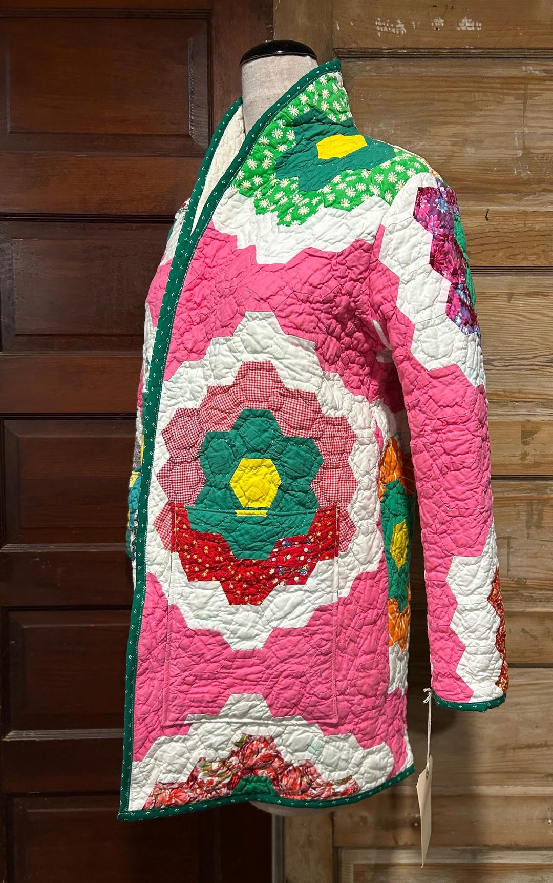 Grandma’s Flower Garden Quilt Jacket - Etsy