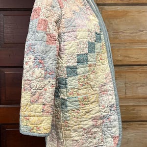 Multi-color Floral Patchwork Quilt Coat - Etsy