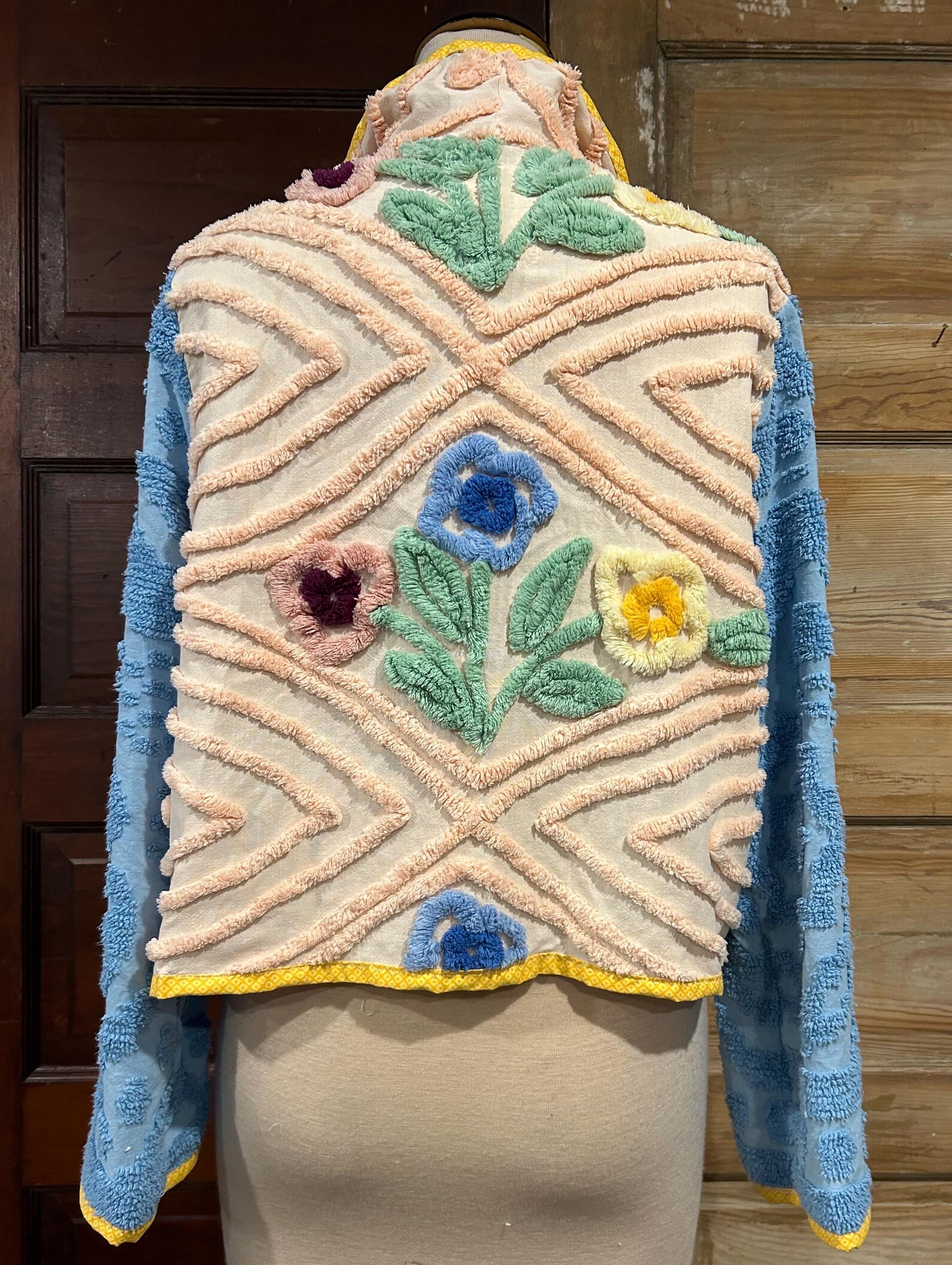 Floral Chenille Jacket - Etsy