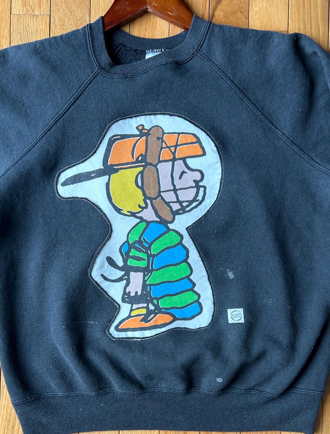 Peanuts Sweatshirt, Linus, Vintage Up-cycled Bed Sheet - Etsy