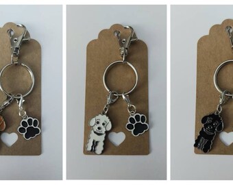 Cockapoo Pewter Motif Keyring Cockapoo Keychain Cockapoo - Etsy UK