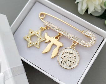 Judaica Brooch - Etsy