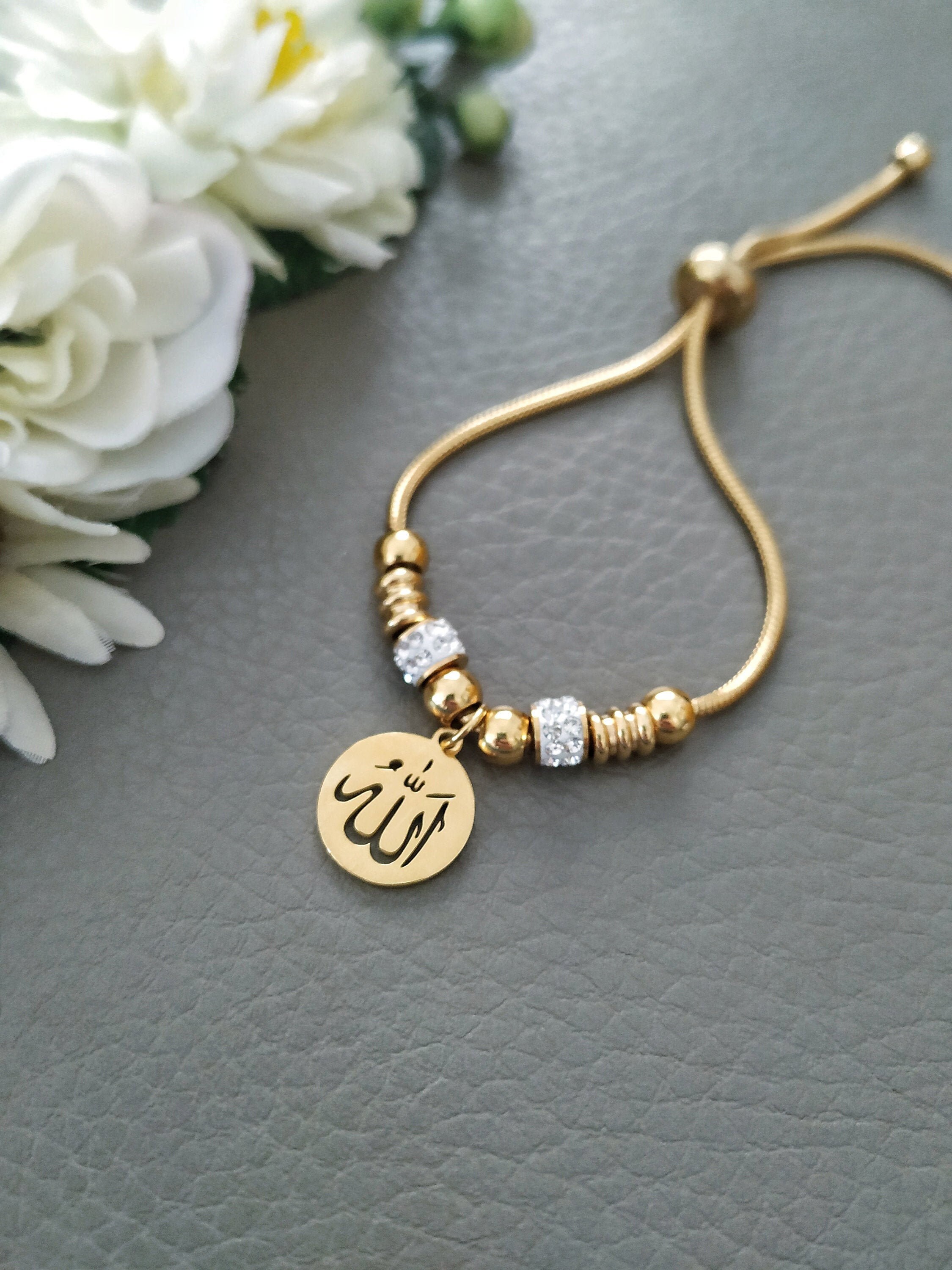 Gold ALLAH Armband Islam Charms Schmuck Muslimisches | Etsy