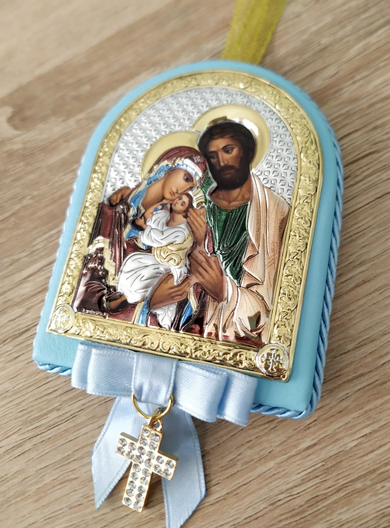 Holy Family Crib Medallion - Etsy