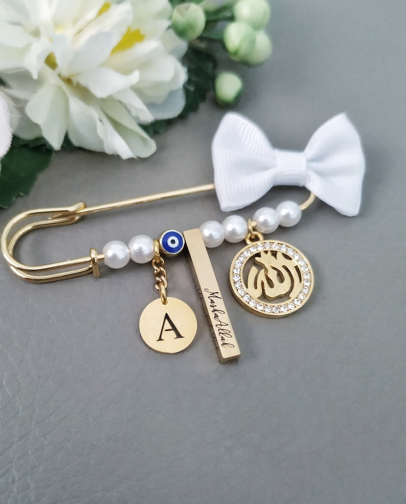 Gold Mashallah Pin Personalized Allah Pin Brooch Islamic Pin - Etsy