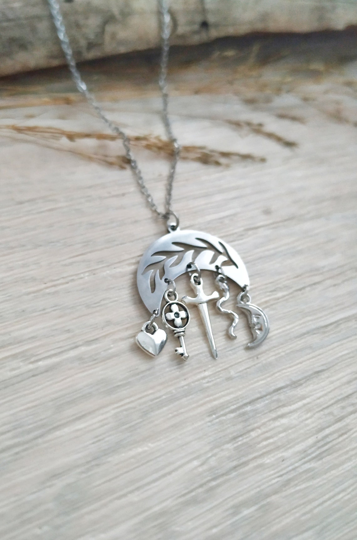 Modern Cimaruta Necklace Coppini Symbols Pendant Italy Folk - Etsy