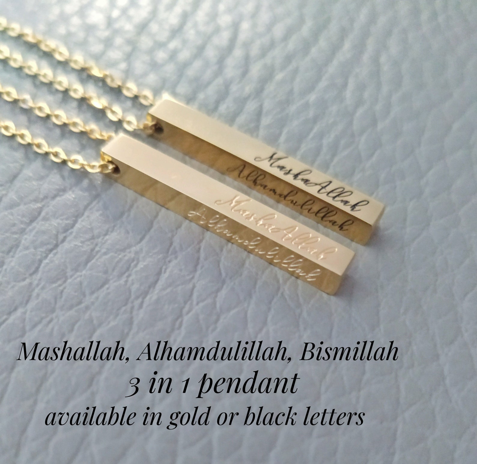 Gold Mashallah Necklace Muslim Islam Quran Necklace Islamic - Etsy