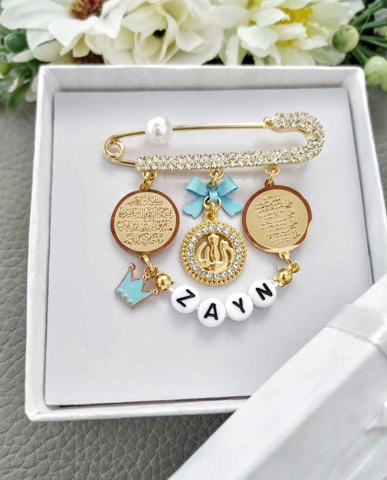 Quran Personalized Pin Silver Gold Allah Pin Brooch Child - Etsy