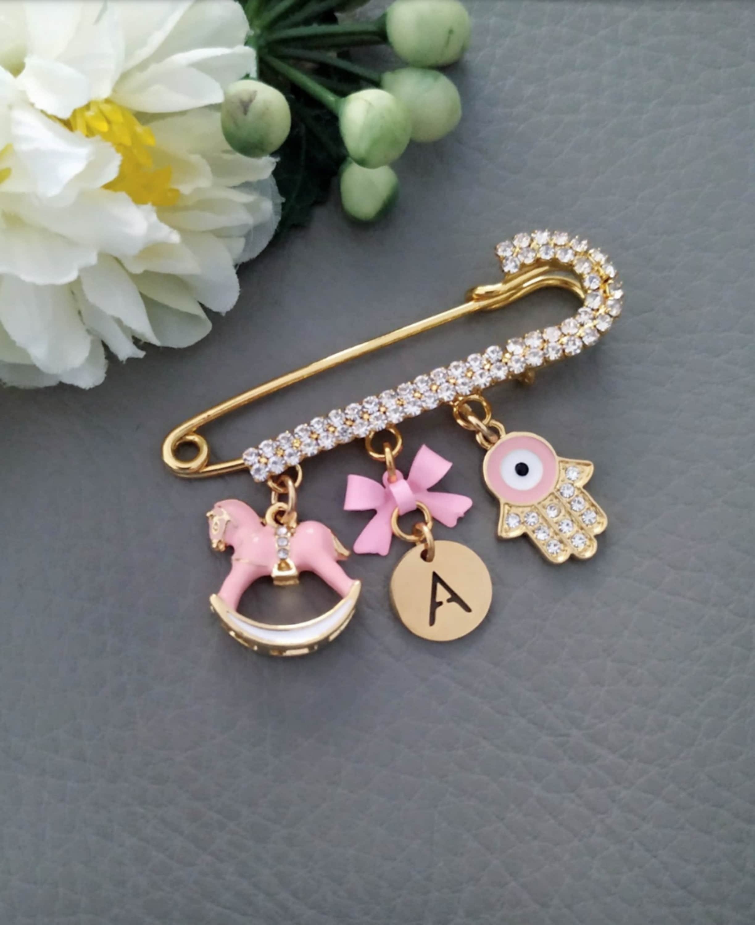 Personalized Baby Brooch Stroller Pin Newborn Boy Girl Gift - Etsy