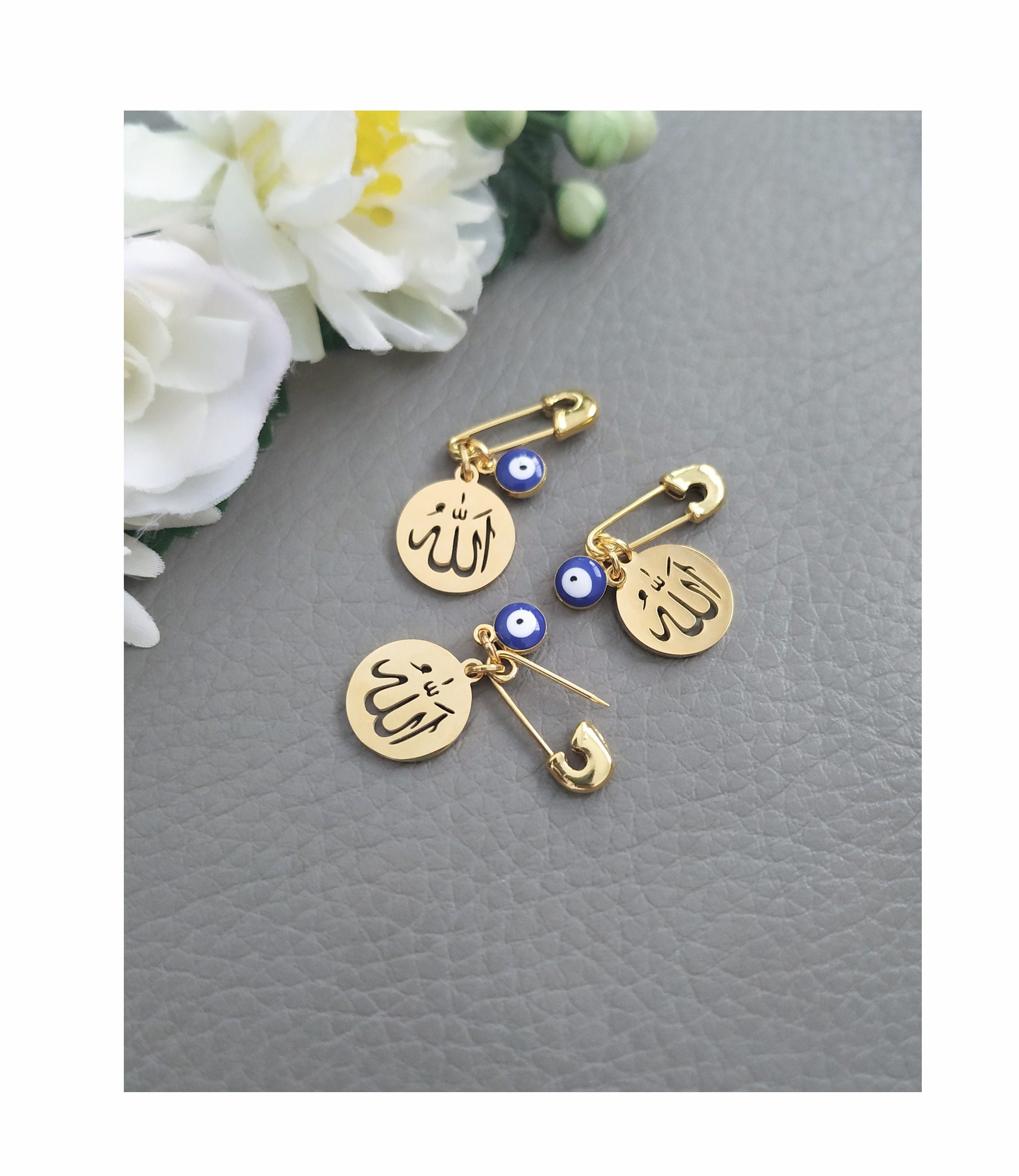 Mini Tiny Allah Baby Pin Brooch, Small Gold Allah Charm Pin - Etsy