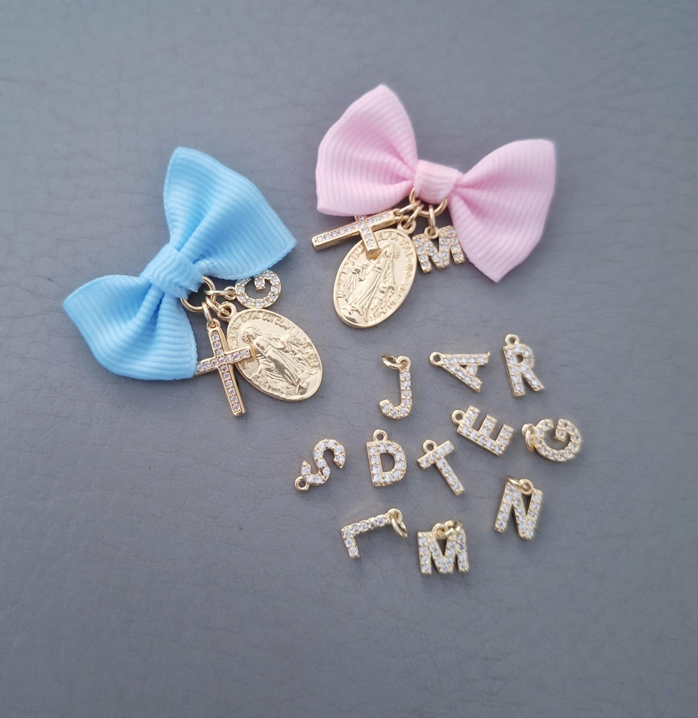Saint Baby Pins, Virgin Mary Protection Jewelry, Gold Bowknot Brooch ...