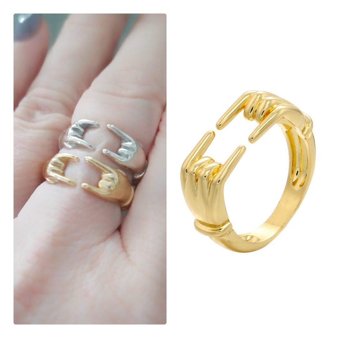 Italian Hand Ring Mano Cornuto Horn Jewelry for Good Luck - Etsy