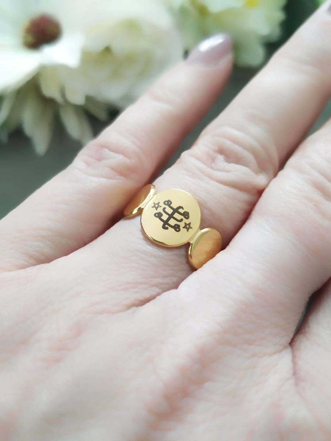 Baha'i Ring the Ringstone Symbol Amulet Titanium Steel - Etsy