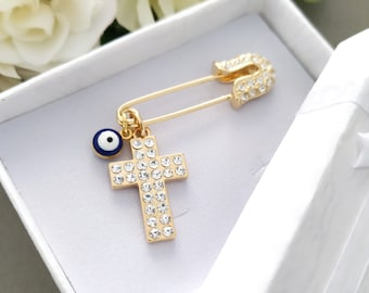 Safety Pin Cross | Etsy