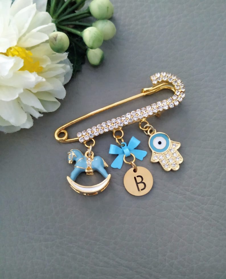 Personalized Baby Brooch Stroller Pin Newborn Boy Girl Gift - Etsy