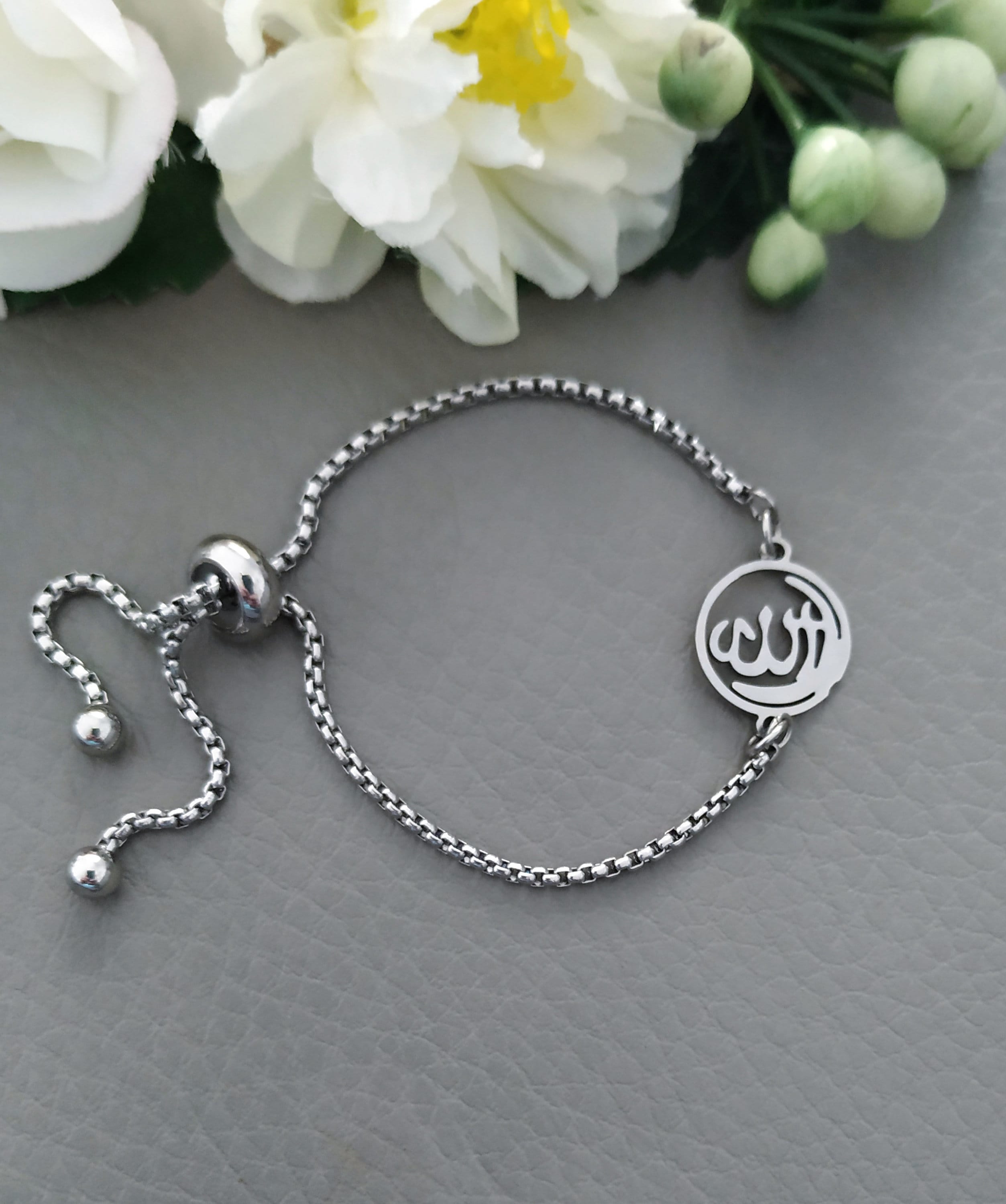 Allah Adjustable Bracelet, Islamic Muslim Jewellery - Etsy