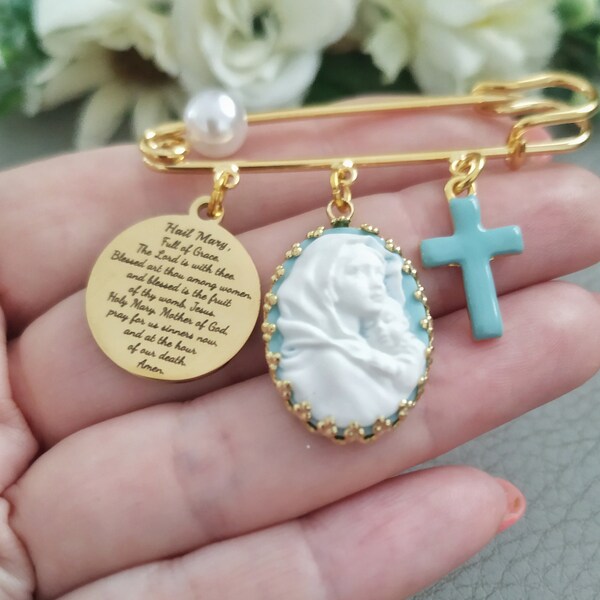 Virgin Mary Pin - Etsy